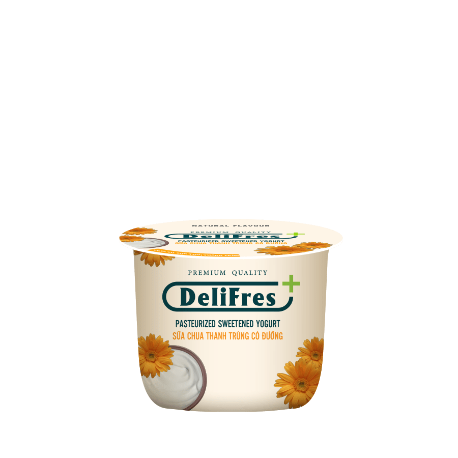 Sữa chua thanh trùng DeliFres+ có đường - DeliFres+